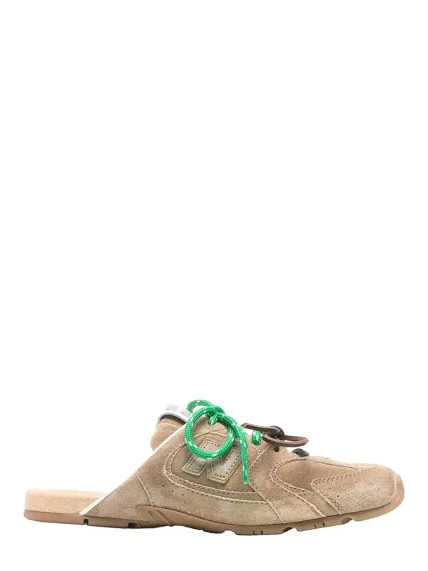 Miu Miu X New Balance 530 Sl Faded Suede Mules - Neutrals