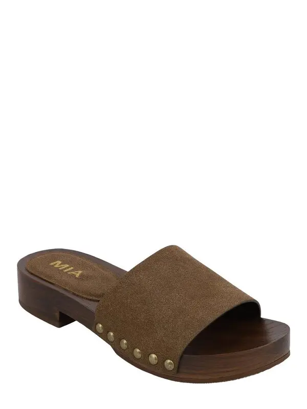 Mia Lanell Slide Sandal - Chocolate
