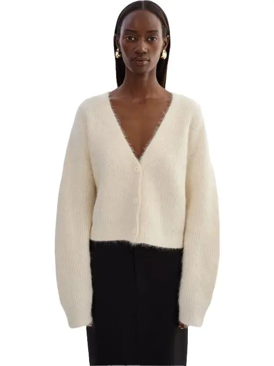 LAMARQUE Minnie Knit Cardigan - Ivory