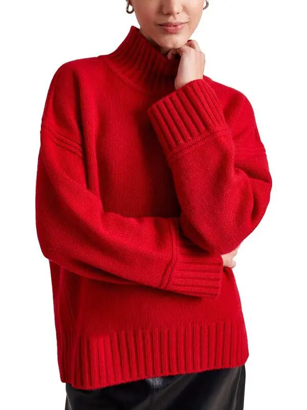LA LIGNE Archie Turtleneck - Dark Red