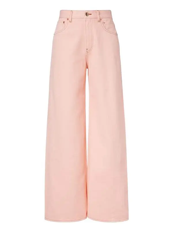 BLAZÉ MILANO Clapotis Wide-leg Jeans - Pink