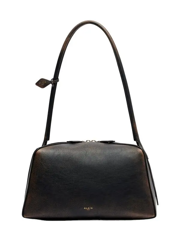 Alaïa Le Bouledogue Leather Shoulder Bag - Brown
