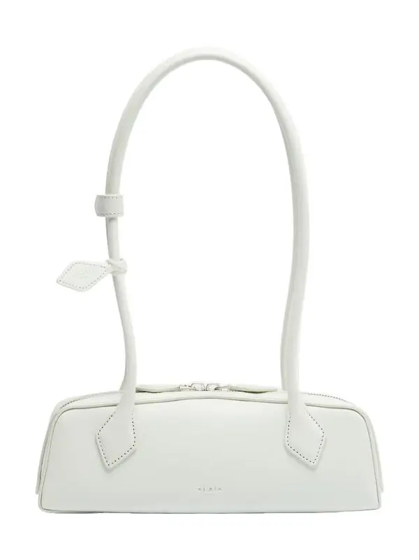 Alaïa Le Teckel Small Leather Shoulder Bag - White