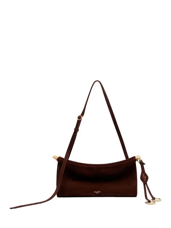 Alaïa Le Click Suede Shoulder Bag - Brown