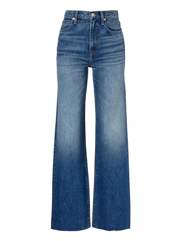 SLVRLAKE Grace Faded Wide-leg Jeans - Blue