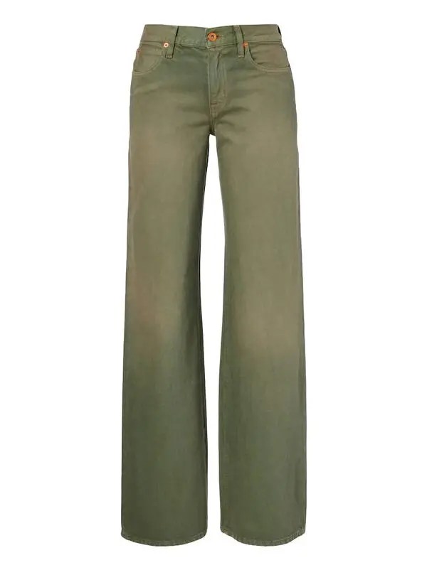 SLVRLAKE Mica Wide-leg Jeans - Green