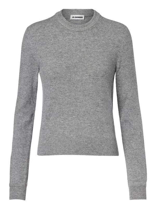 JIL SANDER Virgin Wool Crewneck Sweater - Grey