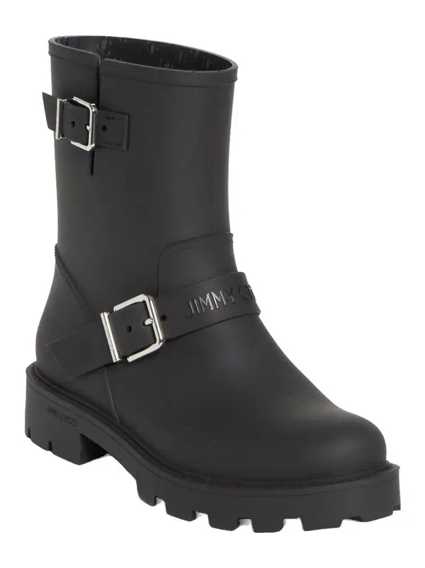 JIMMY CHOO Waterproof Moto Boots - Black
