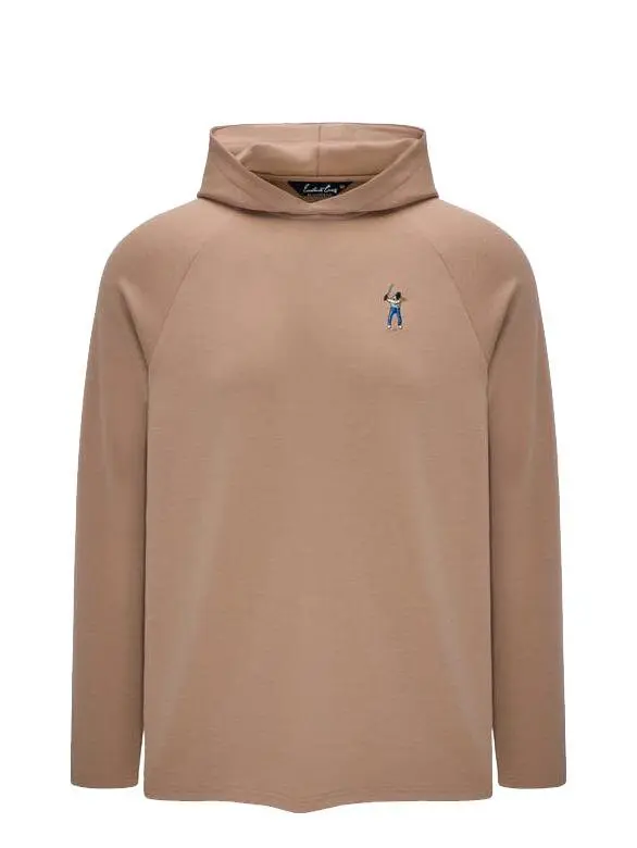 EASTSIDE GOLF Logo Embroidered Fleece Hoodie - Taupe