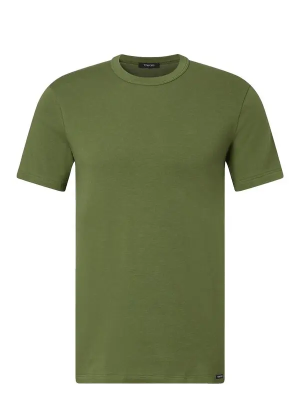 TOM FORD Cotton-blend Jersey T-shirt - Green