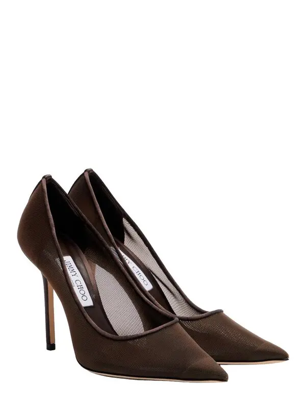 JIMMY CHOO Love 100 Mesh Pumps - Brown