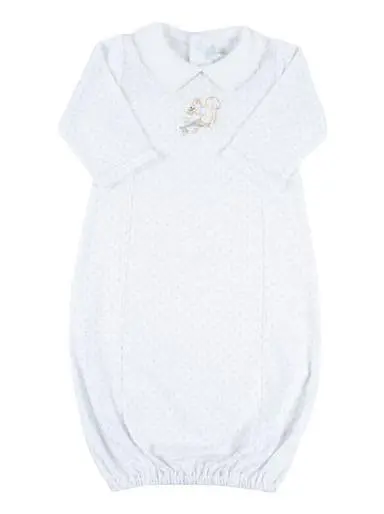 CUCLIE Pointed Collar Little Squirrel Gown - White