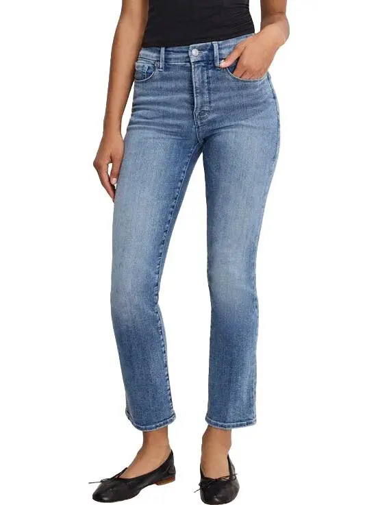 Good American Ankle Straight Leg Jeans - Indigo1154