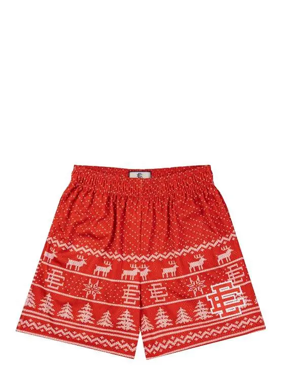ERIC EMANUEL Ee Basic/core Short - Red Holiday Sweater