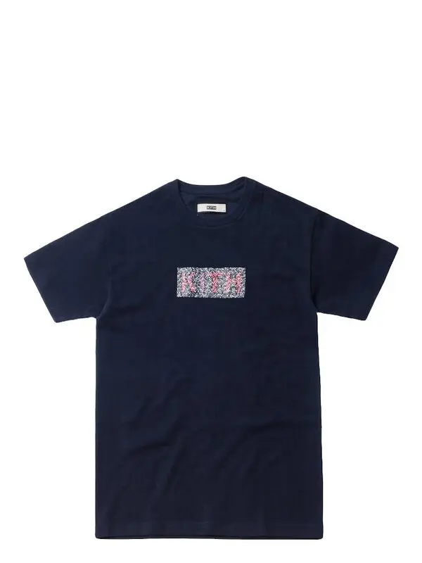 Kith Ishiahara Test Classic Logo Tee Shirt - Navy Blue