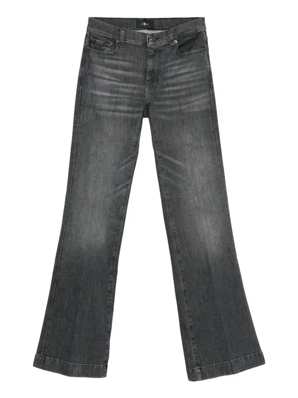 7 For All Mankind Dojo Flare Jeans - Grey