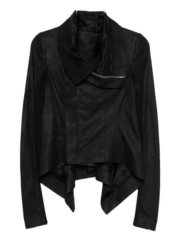 Rick Owens Leather Jacket - Black
