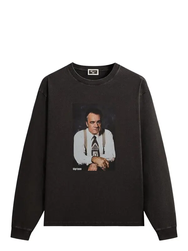 Kith For The Sopranos Paulie Vintage Long Sleeve Tee - Black