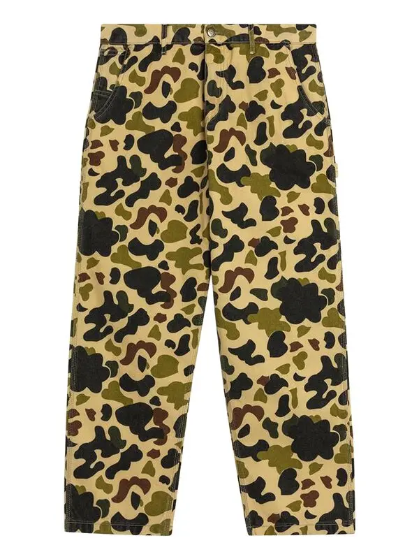 MARKET Camo Denim Pants - Brown