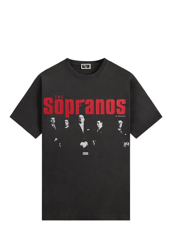 Kith For The Sopranos Est. 1999 Poster Vintage Tee - Black