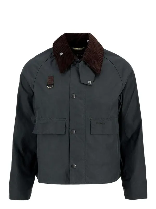 Barbour Slim Waxed Jacket - Green