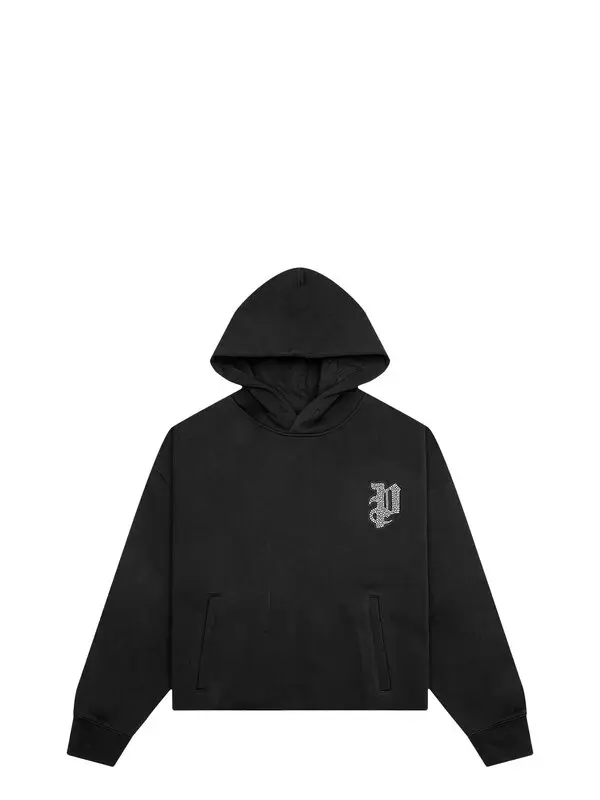 PURPLE BRAND Heavyweight Fleece Oversized Hoodie - Black
