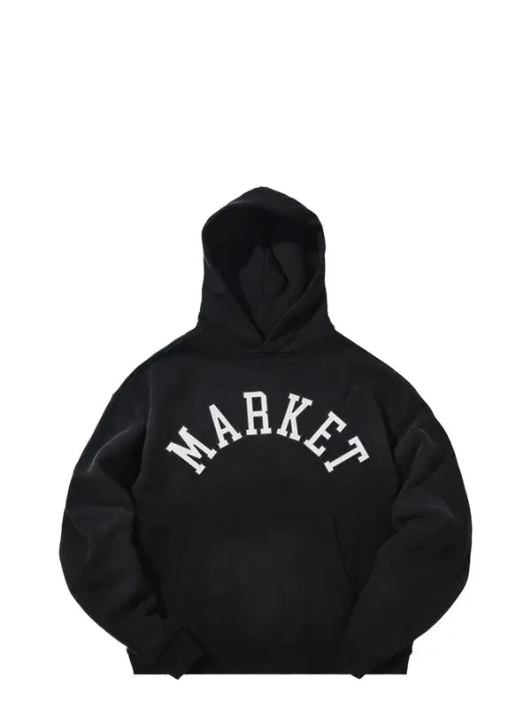 MARKET Throwback Arc Hoodie - Black
