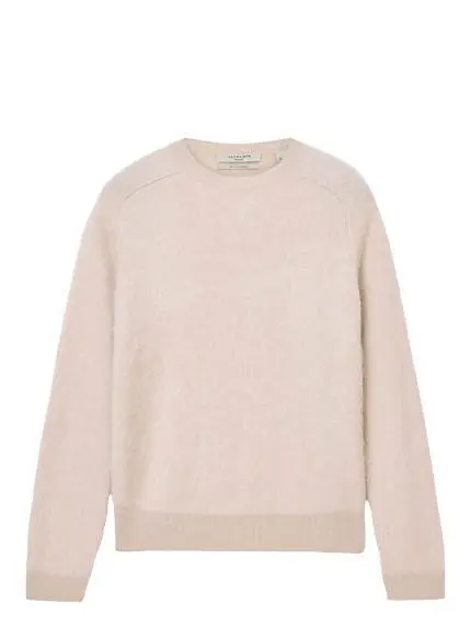 ALLSAINTS Rebel Round-neck Cashmere Jumper - Barley White
