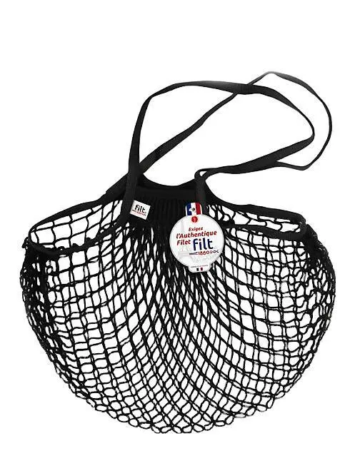 FILT Long 220 Shopping Cotton Net Bag - Black