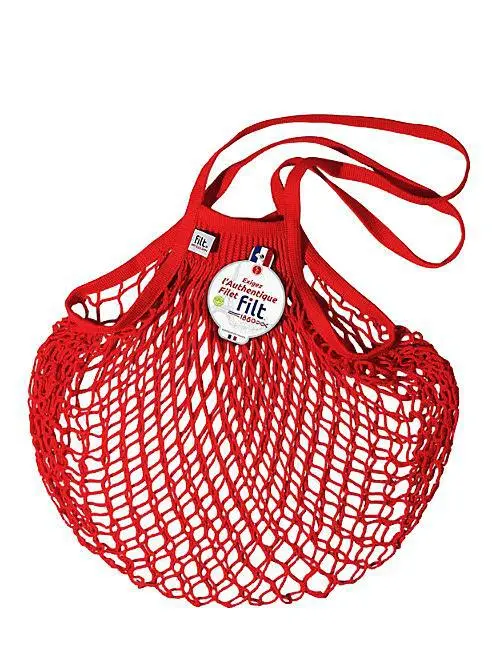 FILT Long 220 Shopping Cotton Net Bag - Red Love
