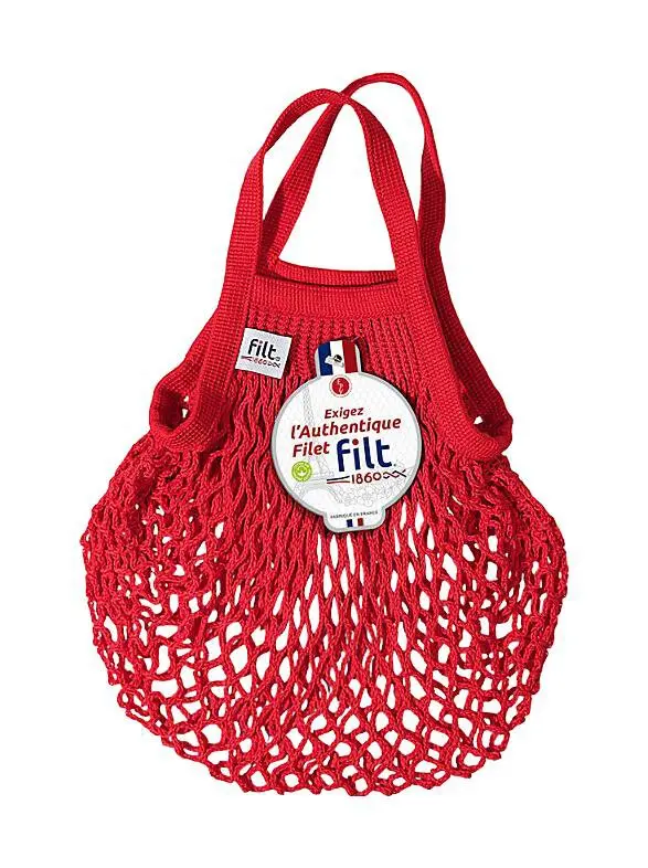 FILT Mini Cotton Net Shopper - Red Love