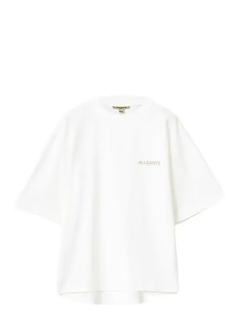 ALLSAINTS Tempus Amelie Oversized-fit Cotton-jersey T-shirt - Optic White