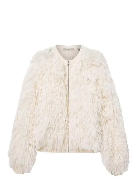 ALLSAINTS Elias Textured Wool-blend Jacket - Chalk White