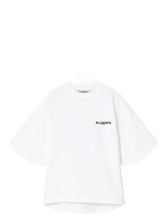 ALLSAINTS Halis Amelie Oversized-fit Cotton-jersey T-shirt - Optic White