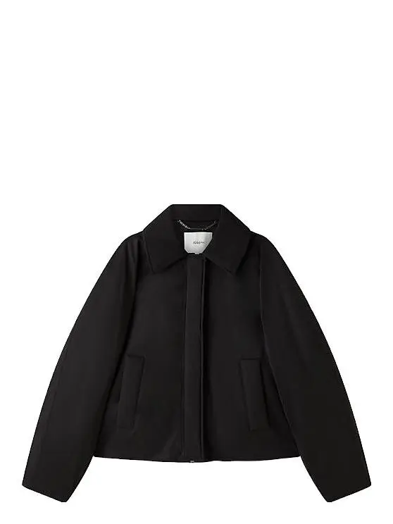 JOSEPH Padded Woven Jacket - Black