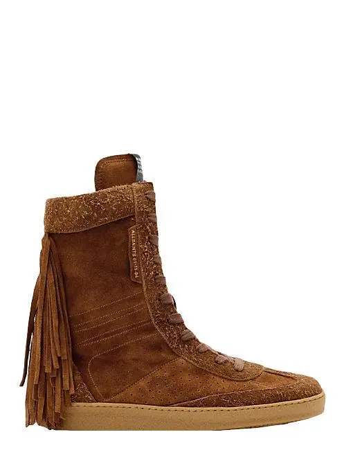 ALLSAINTS Louise Suede Boots - Tan Brown