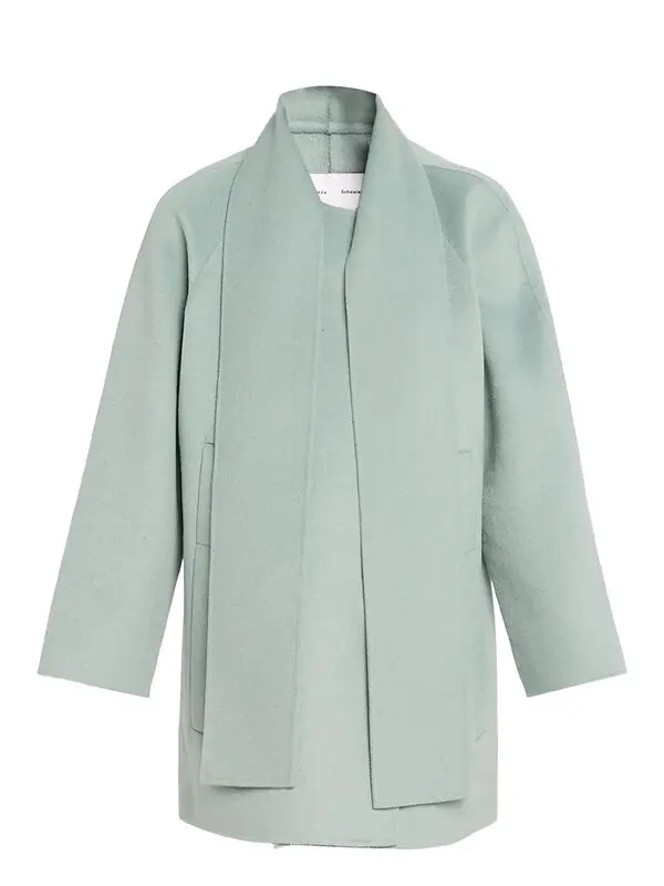 Proenza Schouler Brisa Wool-cashmere Scarf Coat - Jade