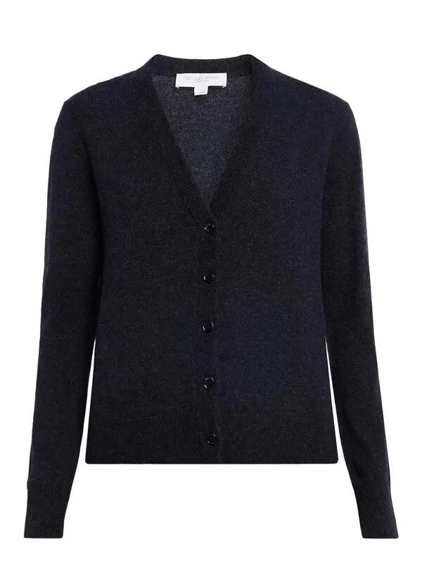 Michael Kors V-neck Cashmere Cardigan - Indigo Mel