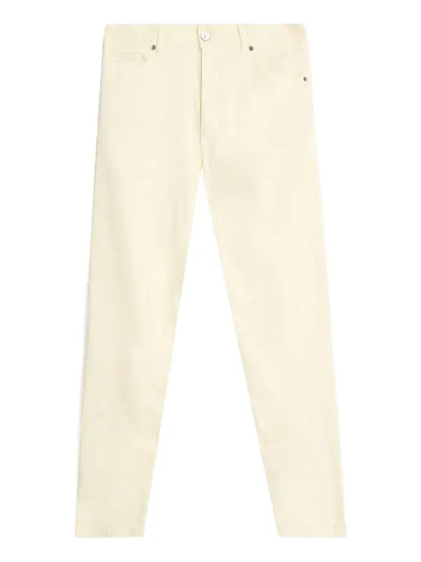 Zegna Comfort Linen And Cotton 5-pocket Jeans - Lt Yel Sld