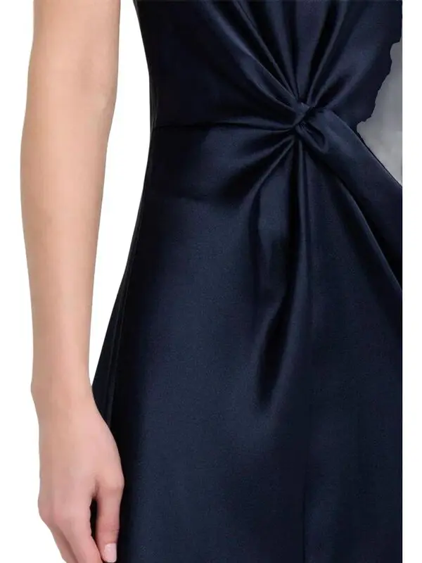 Tanya Taylor Robinella Draped Satin Midi Dress - One-color