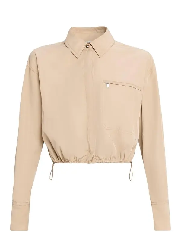 Veronica Beard Wilfred Water-resistant Taffeta Shirt - Sand