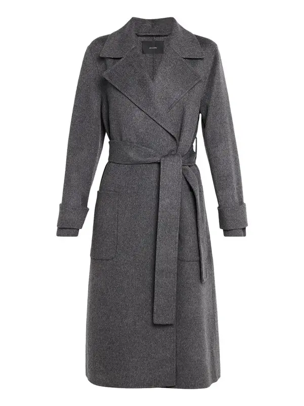 JOSEPH Arline Double-face Wool-cashmere Coat - Smoke