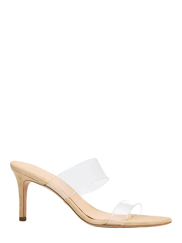 Veronica Beard 75mm Asha Mule Sandals - Clear/sand