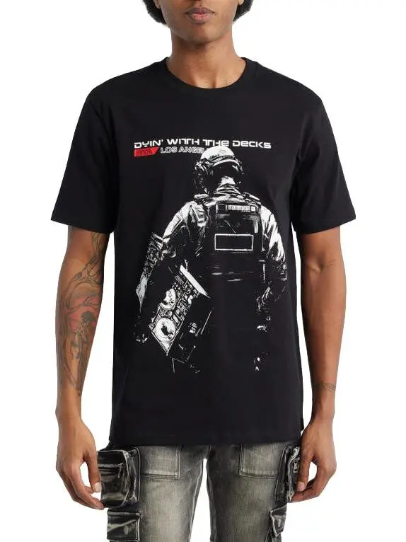 RtA Liam Graphic T-shirt - Black Deck
