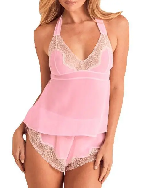 ADORE ME Camisole And Flutter Short Set - Light Pink