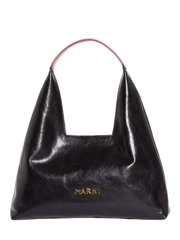 Marni Leather Top Handle Bag - 00n99 Black