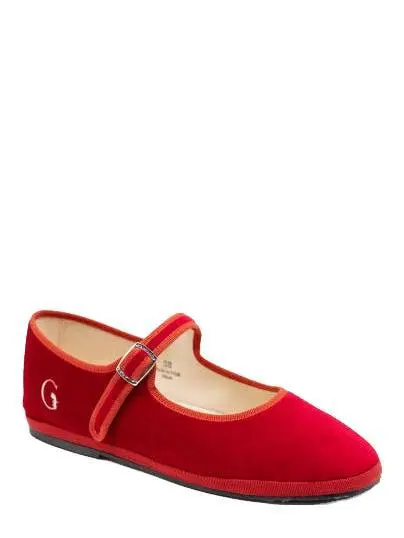 GONDOLINA SHOES Mary Jane Ballet Flats - Opera Red