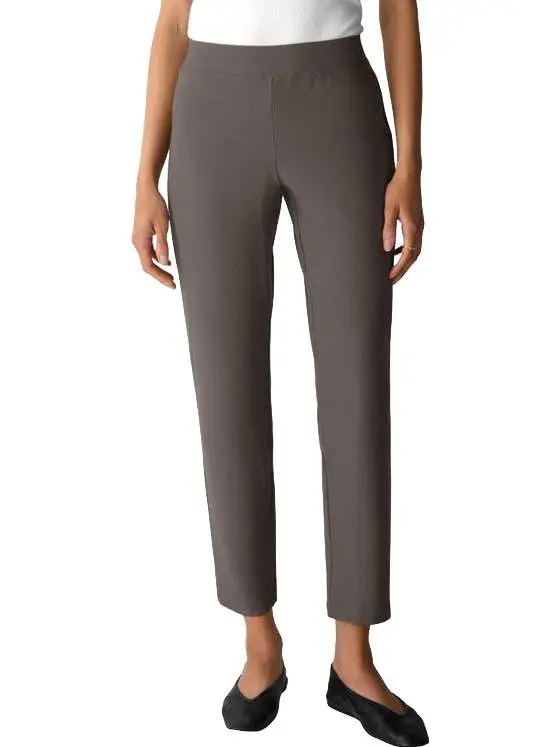 Eileen Fisher Slim Ankle Pants - Cobblestone