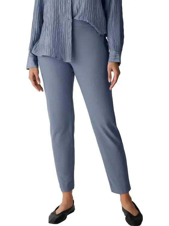Eileen Fisher Slim Ankle Pants - Flint