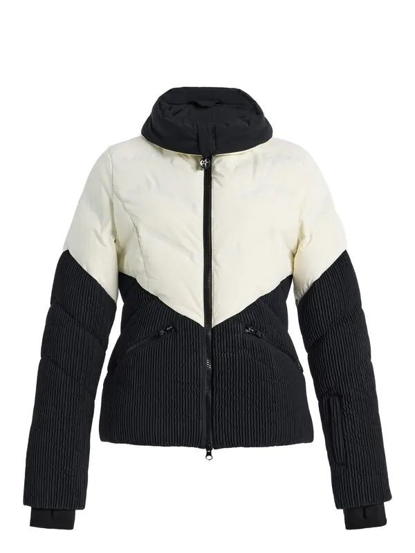 Perfect Moment Ski Duvet Down Jacket - Black,white